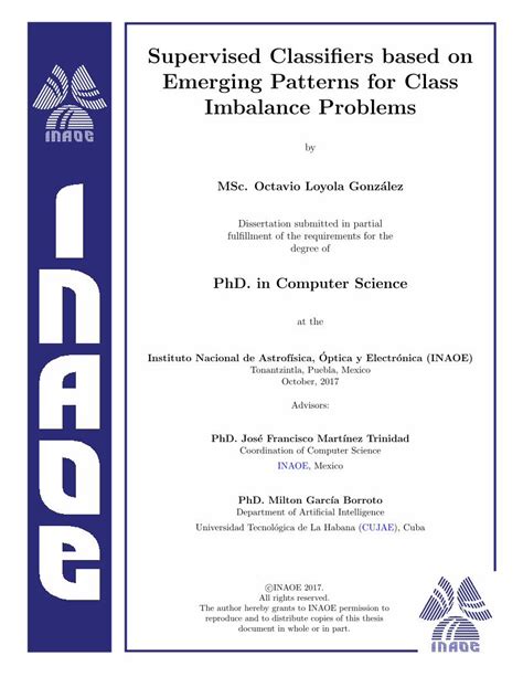 Pdf Supervised Classifiers Based On Emerging Patterns For