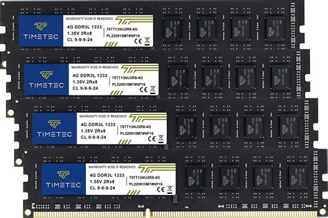 【ddr3 Ram】 Gigastone 16gb Kit 4x4gb Ddr3ddr3l 1600mhz 1333mhz Pc3