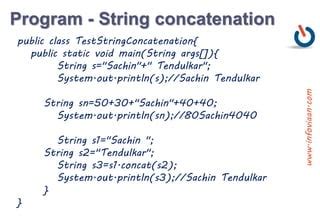 Java String Handling PPT
