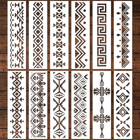 Diseños Y Patrones De Bordes Aztecas