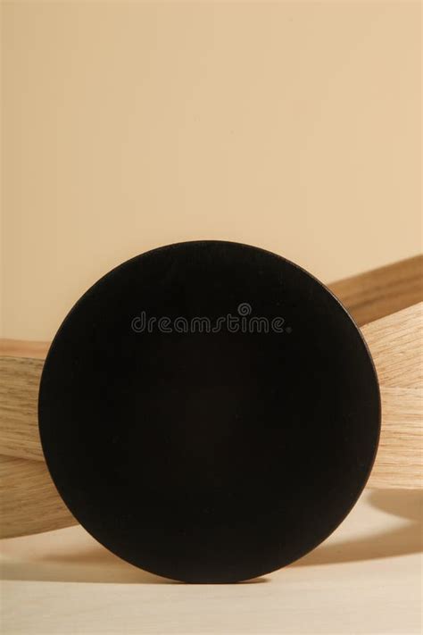 Minimalist Geometry Shape Wooden Scene Abstract Minimal Empty Stage With Wooden Circle Mockups