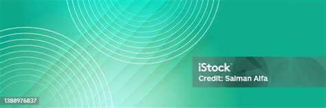 추상 네온 스타일 녹색 와이드 배너 디자인 배경 녹색 기술 기하학적 배경을 가진 추상적인 현대 3d 배너 디자인 벡터 일러스트레이션 0명에 대한 스톡 벡터 아트 및 기타