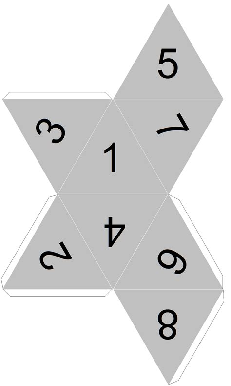 S Paper Dice Templates