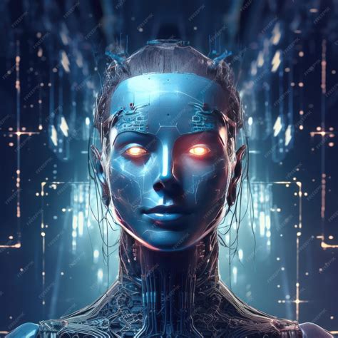 Premium Ai Image Human Head For The Future Rise In Technological Singularity Using Deep