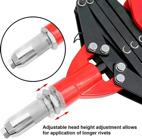 Uooker Rivet Gun Heavy Duty Lazy Tong Pop Riveter Rivet Tool Riveter
