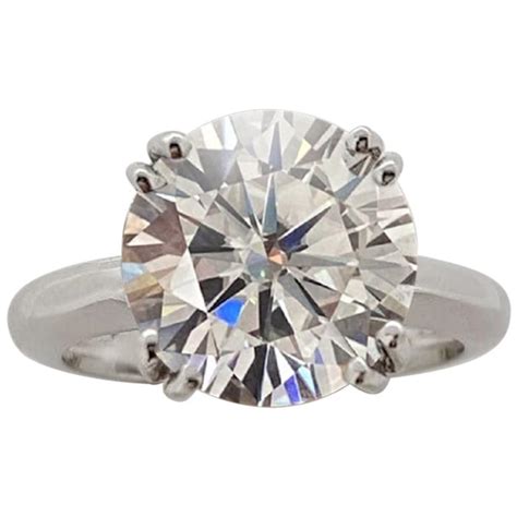 502 Carat Round Brilliant Cut Solitaire Diamond And Pink Diamond Ring