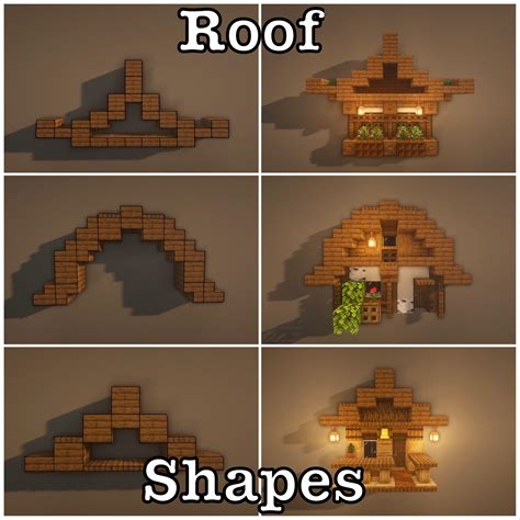 Minecraft Roofs Shapes Roof Shapes Examples Download Minecraft Map