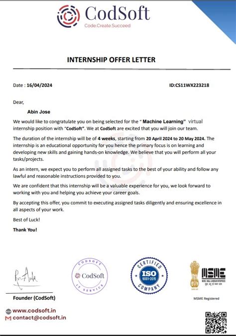 Abin Jose On Linkedin Internship Machinelearning Codsoft