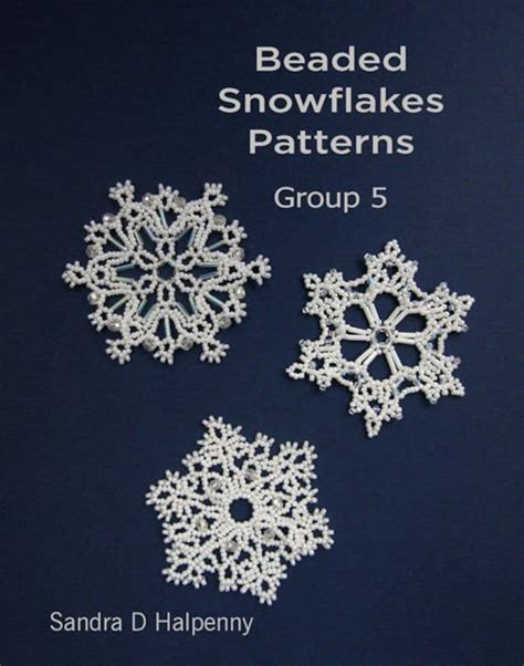 Beaded Snowflake Patterns Group 5 Etsy Beaded Snowflakes Snowflake