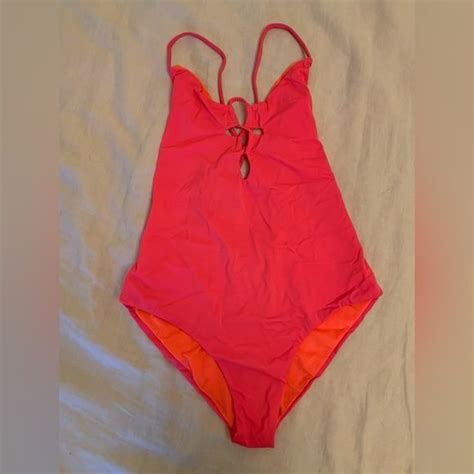 Fentessa Hot Pink One Piece Bathing Suit Pink One Piece Plus Fashion