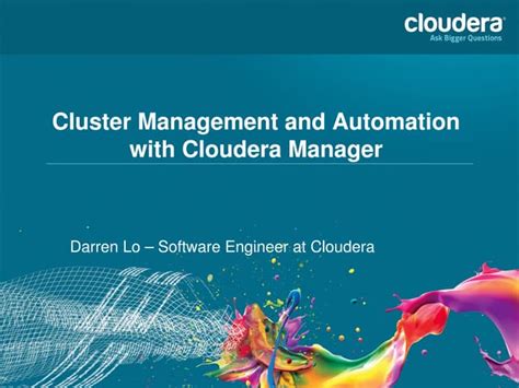 Cluster Management And Automation With Cloudera Manager Pdf