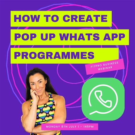 How To Create Pop Up Whats App Programmes Business Workshop