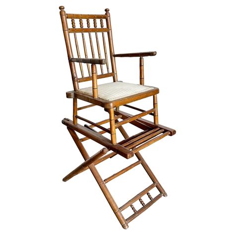 Antique Wooden Folding High Chair At 1stdibs