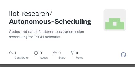 github iiot research autonomous scheduling codes and data of