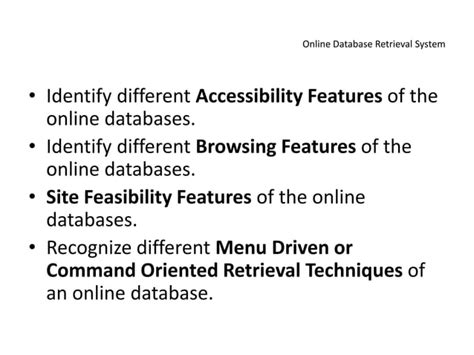 Database Retrieval System And Related Semantic Web Application Ppt