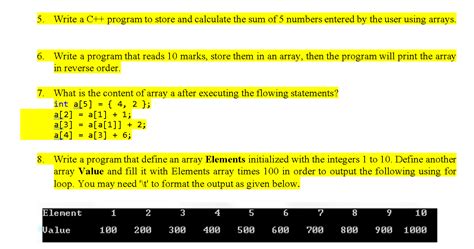 Solved 5 Write A C Program To Store And Calculate The Sum