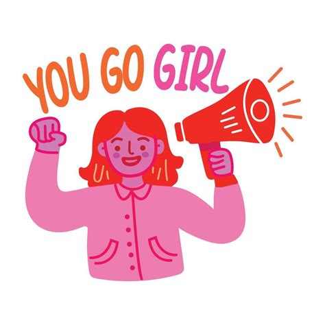 You Go Girl 53058144 Vector Art At Vecteezy