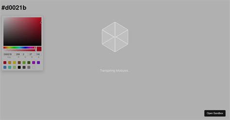 React Color Example Codesandbox