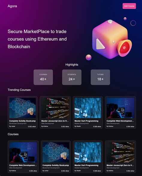 Github Krishnaacharyaaagora Blockchain Marketplace Dapp On