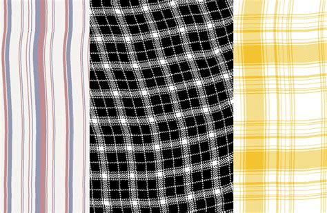 흐트러진 체크와 스프라이트 무늬 3종 브러시와 패턴 파일