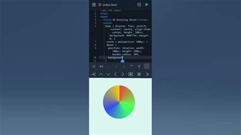 Rotating Donut With Coding Besiccoding Coding Python Javascript