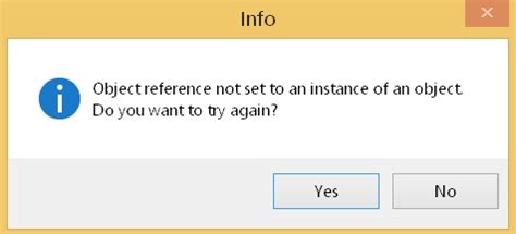 Error Object Reference Not Set To An Instance Of An Object Support Topics
