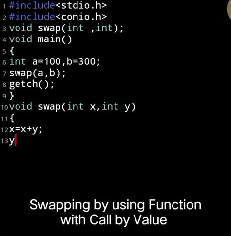 Swapping With Call By Value In Ccall By Valueprogrammingviralshort