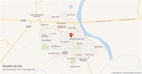 Mapa De Rosário Do Sul Rio Grande Do Sul