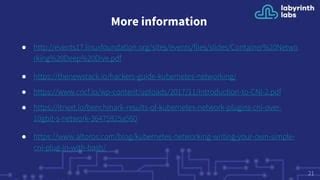 Comparison Of Existing Cni Plugins For Kubernetes Ppt
