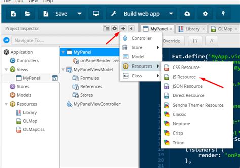 Extjs Openlayers4 In Sencha Architect Stack Overflow