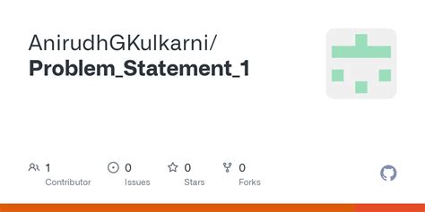 Github Anirudhgkulkarniproblemstatement1