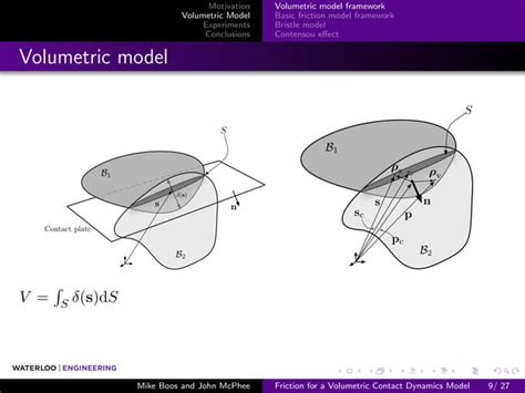 Friction Modelling And Validation For A Volumetric Contact Dynamics Model Pdf