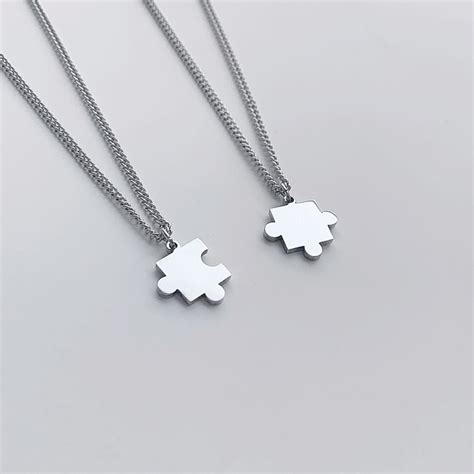 당일출고 써지컬11 퍼즐 커플 우정 목걸이 에이블리