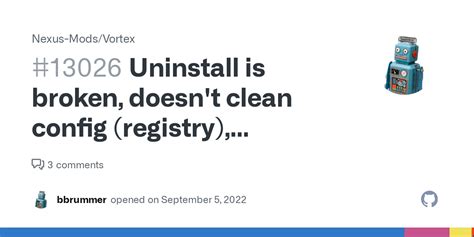 Uninstall Is Broken Doesnt Clean Config Registry Resulting In