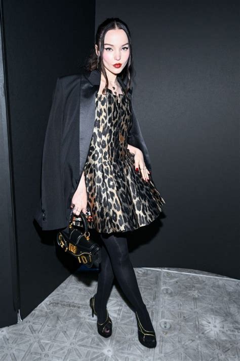 Dove Cameron Looks Like A Gothic Girl At Balmain Show Photos The Fappening