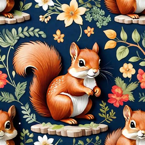 Premium Photo Cute Small Squirrel Fabric Art Art Station By Yuki Sakura