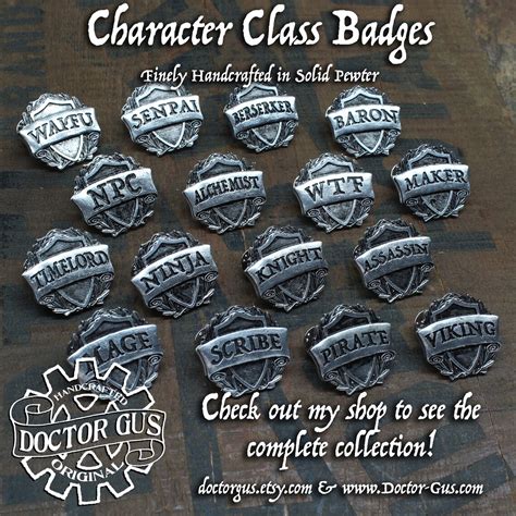 Oracle Class Badge Rpg Character Class Pin Handcrafted Etsy