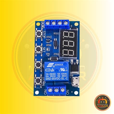 6 30V 1 Channel Delay Power Relay Module With LED Display MA Robotic