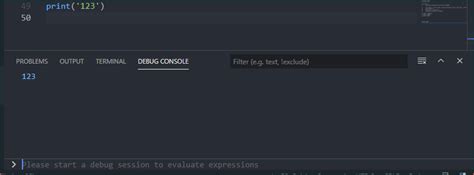 Python Why My Code Result Show Up On The Debug Console When Usually It Appears On The