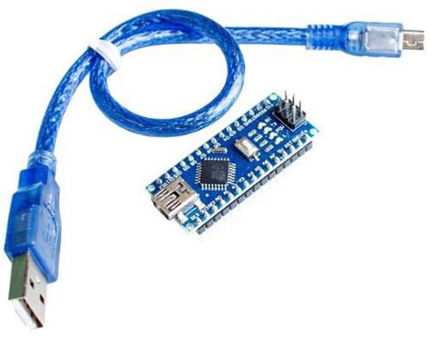 Placa Nano V 30 R3 Atmega328 Com Cabo Usb Compatível Com Arduino