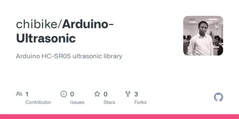 Github Chibike Arduino Ultrasonic Arduino Hc Sr05 Ultrasonic Library