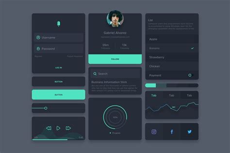 UI Kit For Web And App Design
