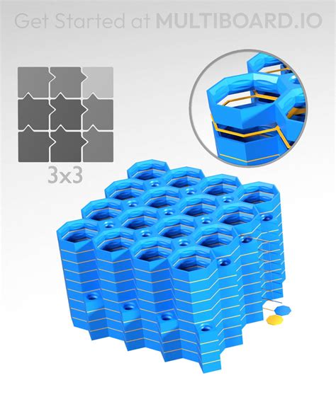 9x9 Tiles 3x3 Board Multi Material Stack 3d Model By Multiboard On Thangs