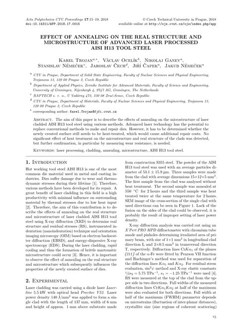 Pdf Effect Of Annealing On The Real Structure And Microstructure Of