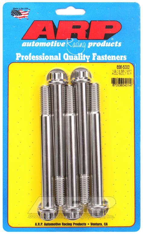 Arp 656 5000 12 13 X 5000 12pt Ss Bolts Engine Master