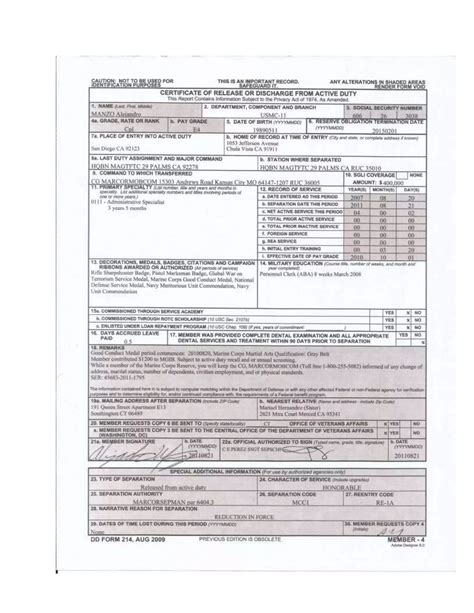 Dd 214 Copy 4 Docx