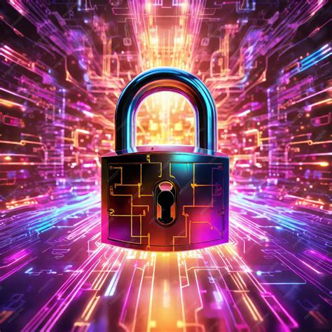 Premium Vector Cyber Security Lock Concept Cyber Security Lock Concept