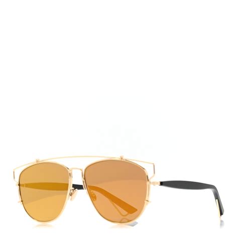 Christian Dior Technologic Sunglasses Gold Orange 1386723 Fashionphile