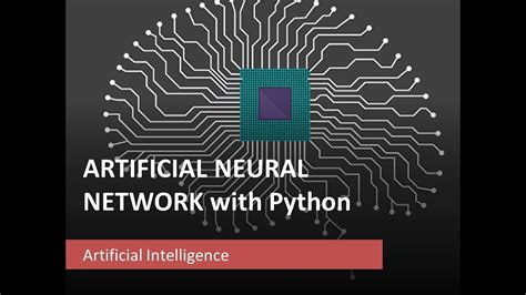 Tensorflow Keras Neuralnetwork Artificial Neural Network With Python Youtube