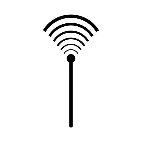 와이파이 안테나 아이콘 로고 벡터 디자인 프리미엄 벡터